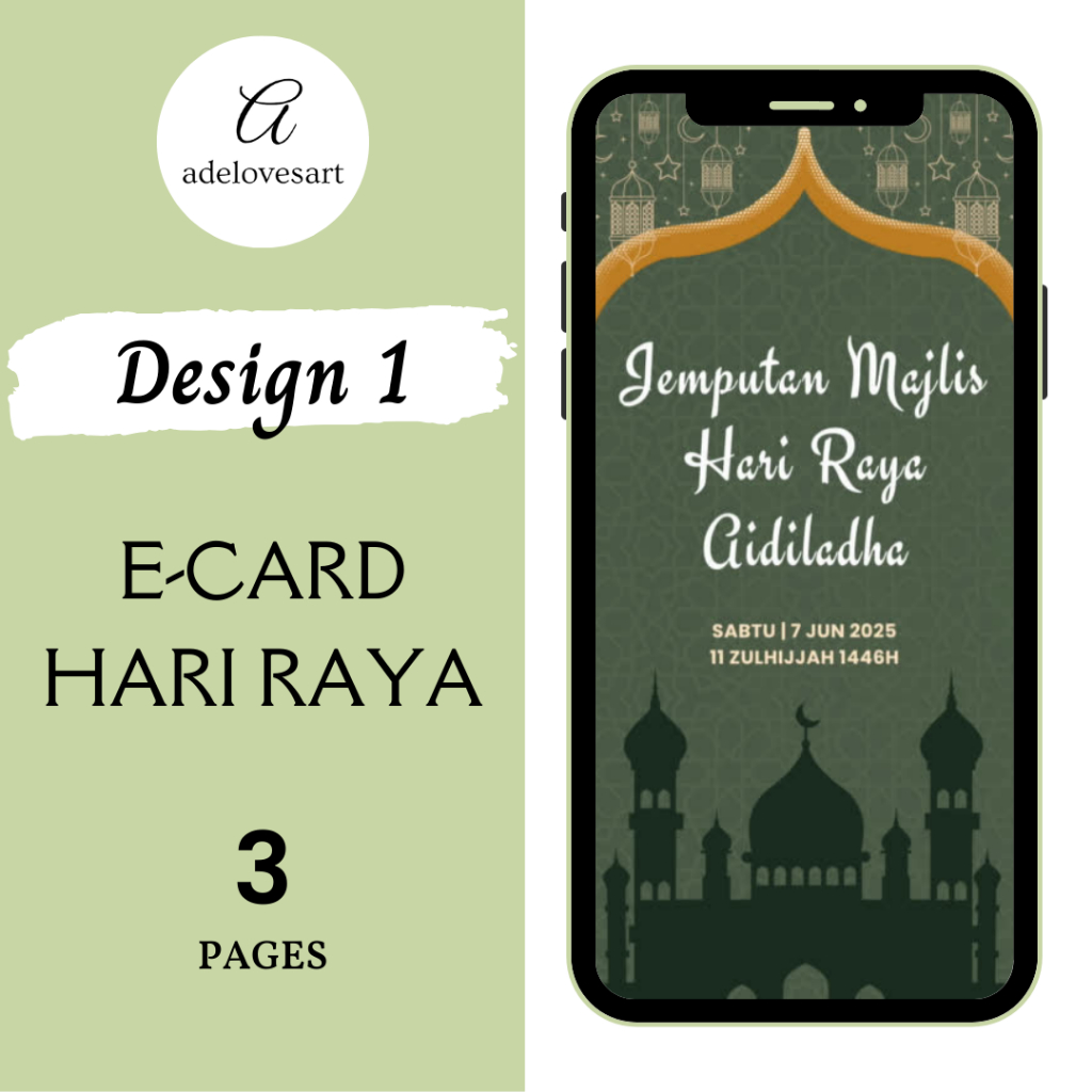 [PROMO] Kad Jemputan Hari Raya Animasi E-Card (Size Instagram Story ...