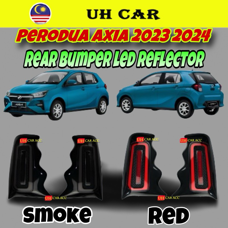 Perodua Axia 2023 2024 Rear Bumper Led Reflector Light Lamp Daylight ...