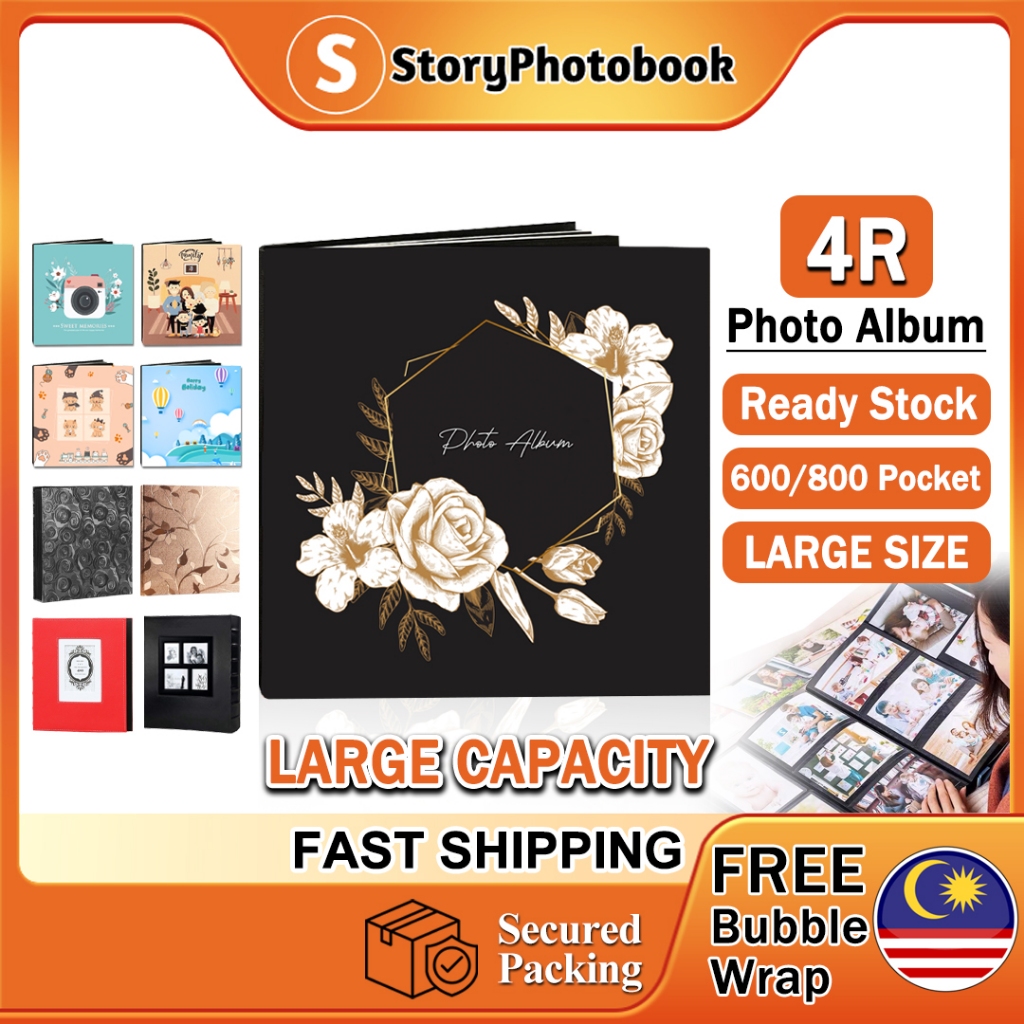 Album Gambar 4R Photo Album Premium Quality(600/800pcs)Ready Stock ...
