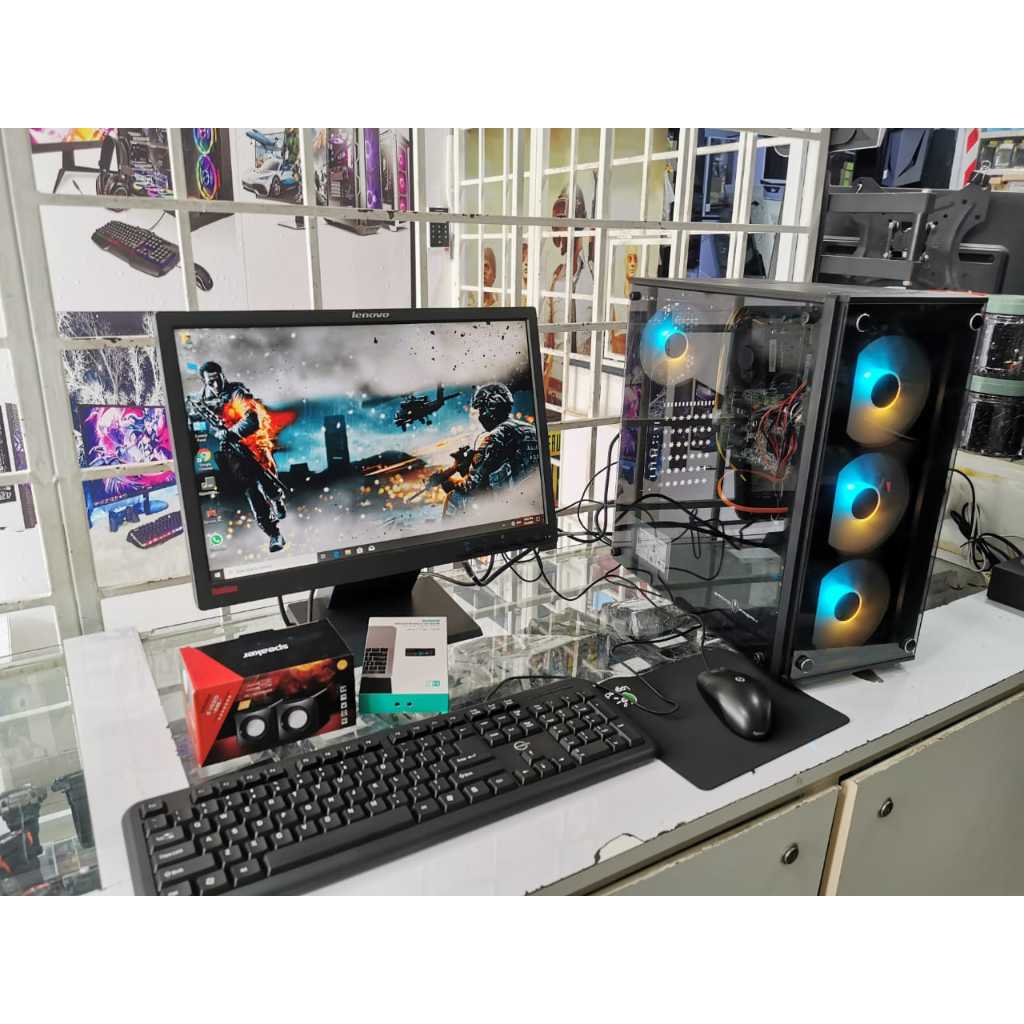 gaming pc full set Asaus Computers & Accessories > Desktop Computers ...