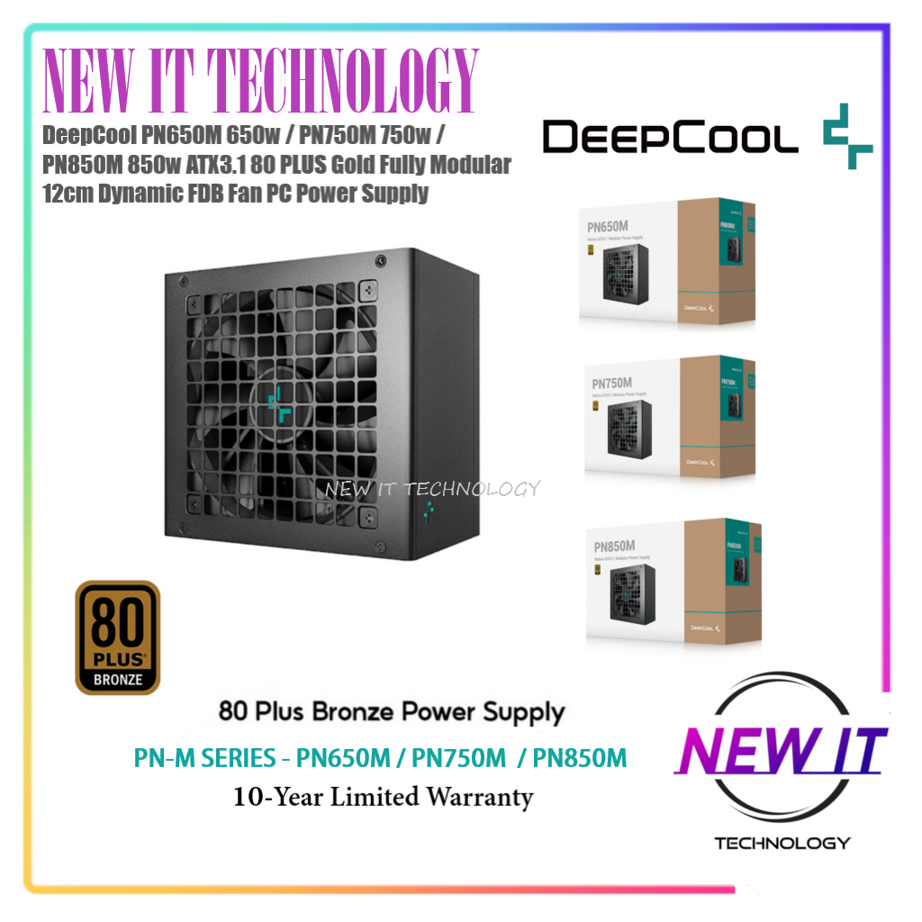 DeepCool PN650M 650w|PN750M 750w|PN850M 850w|PN1000M 1000w|PN1200M ...