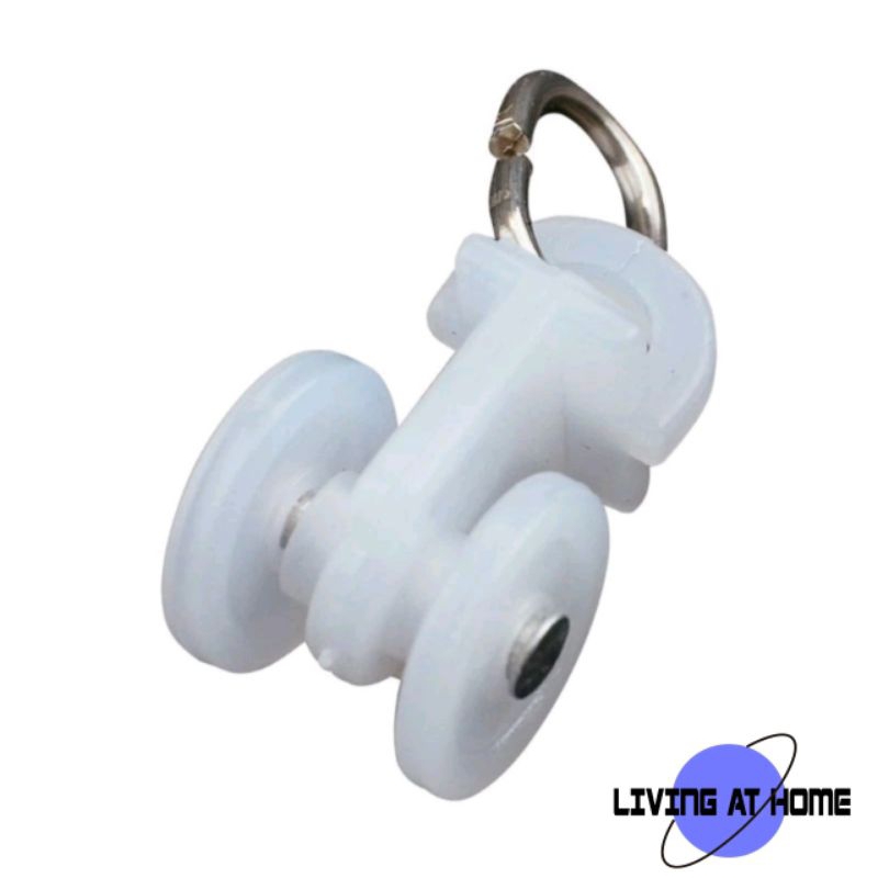 DOSO Stainless Steel Plastic SuperCurtain Roller Roda Rod Langsir ...