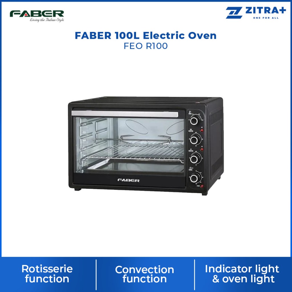 FABER 100L Electric Oven FEO R100 | 2200W | 6 Stages Function Selector ...