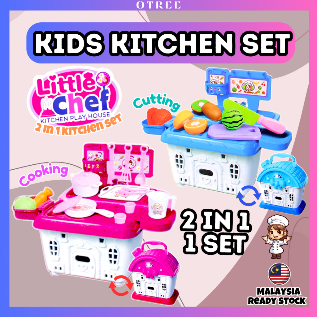 🔥Good Quality🔥Gift Kitchen Pretend Play Set for Kids / Fruit Sets ...