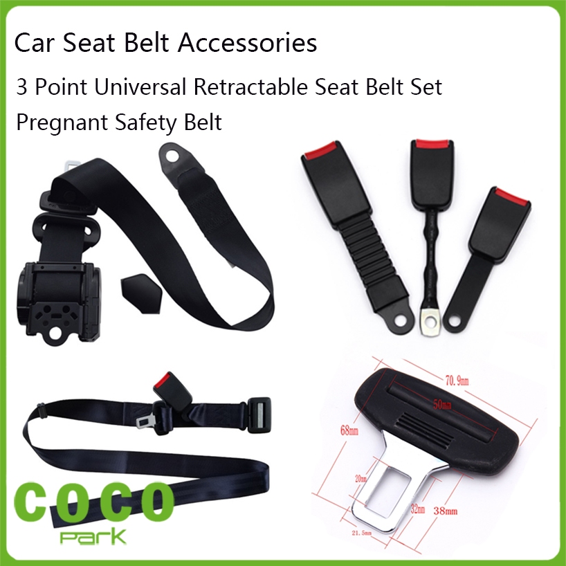 3 Point Universal Retractable Seat Belt Auto Car Safety Seat Lap Belt ...