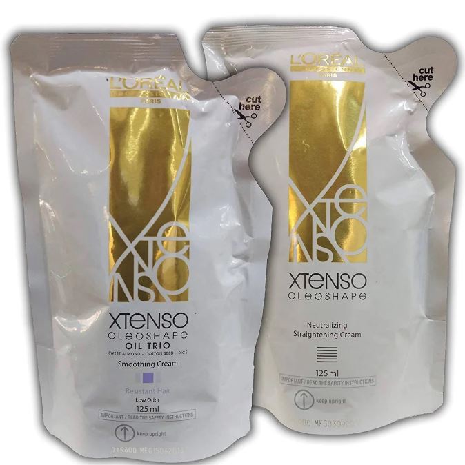LOREAL Paris X-Tenso Oleoshape Smoothing and Neutralizing Straightening ...