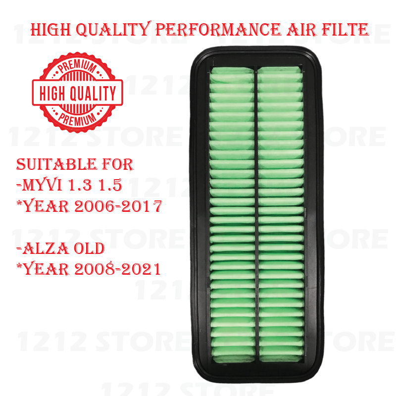 PERODUA GREEN AIR FILTER ALZA MYVI 1.3 1.5 ICON LAGI BEST ENGINE AIR ...