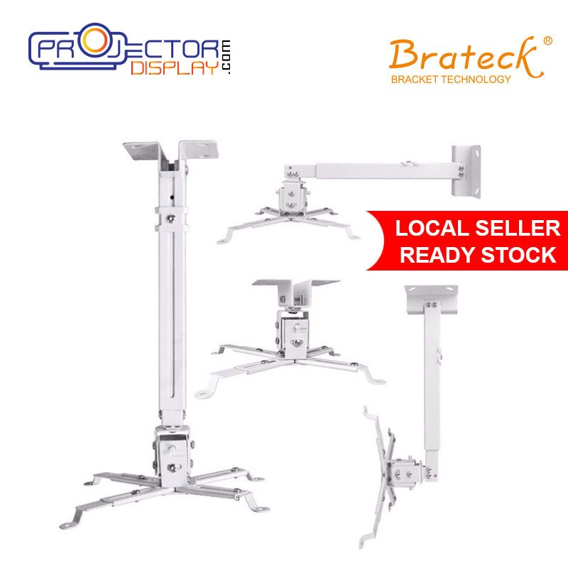 Brateck PRB-2G Universal Projector Bracket Adjustable Ceiling / Wall ...