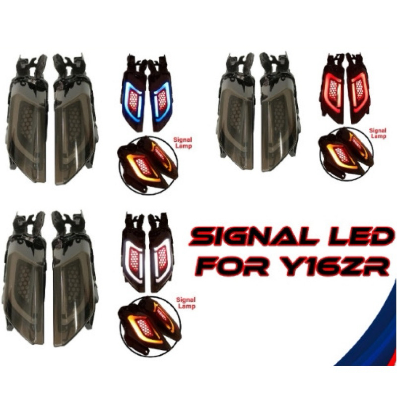 MAGIC BOY FRONT LED SIGNAL LAMP DAYLIGHT Y16ZR / Y16 ( RED / WHITE ...