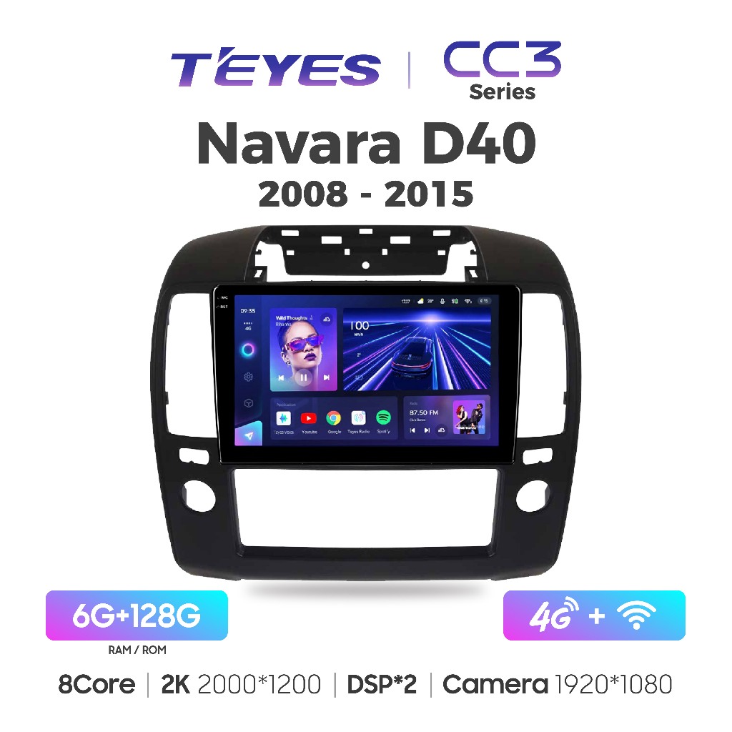TEYES CC3 Series Nissan Navara D40 2008-2015 Android Car Player 9" | Shopee Malaysia