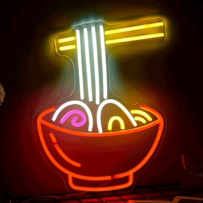 Noodle NeonSign Wall Decoration Mee Led Neon Light Stitch Signboard ...