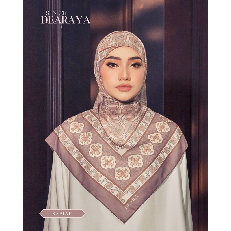 Tudung Deara SINAR DEARAYA 2024 printed code SAFIAH | Shopee Malaysia