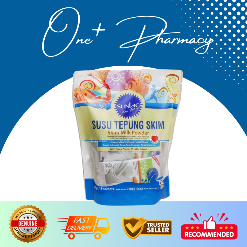 Sunlac Low Fat Skim Milk Powder 20g x 15 sachets | Shopee Malaysia