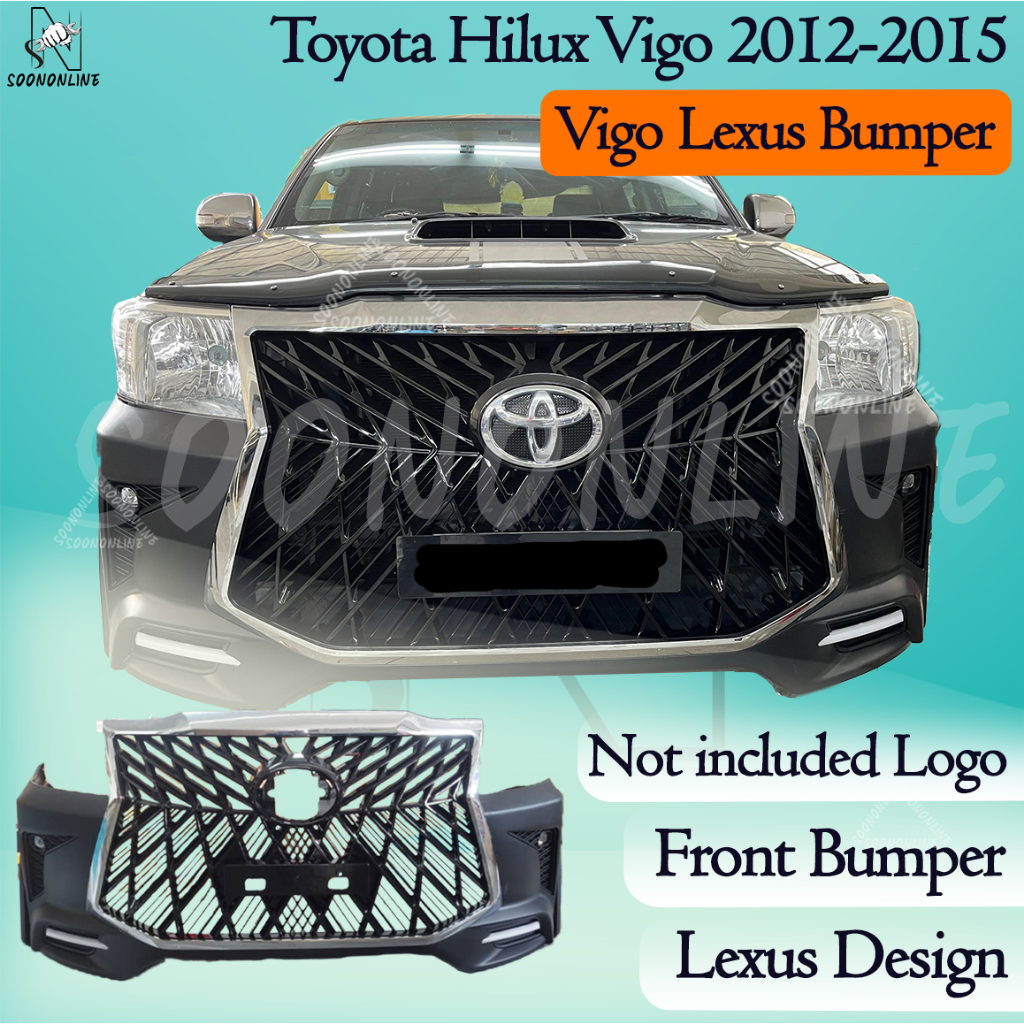Toyota Hilux Vigo Champ 2012-2015 Lexus Front Bumper Grille Bodykit ...