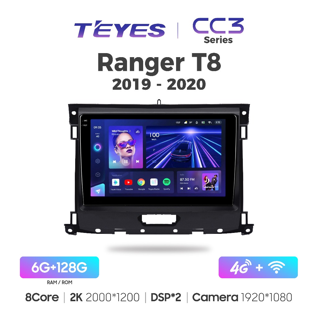 TEYES CC3 Series Ford Ranger T8 2019-2020 Android Car Player 9″ | Shopee Malaysia