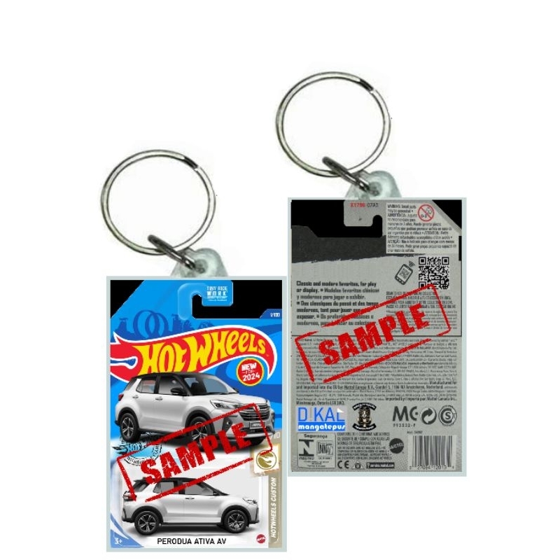 hot wheels mini keychain perodua ativa av white 2pcs | Shopee Malaysia