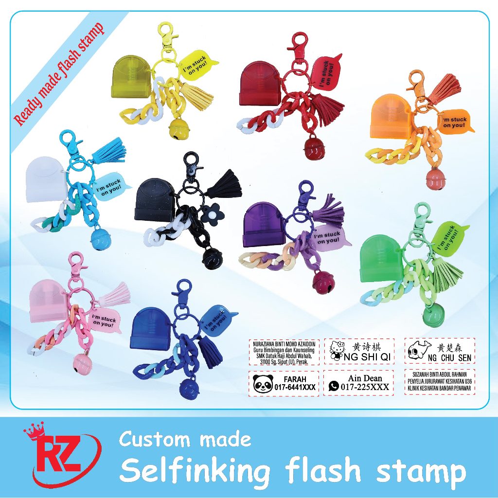 1028 READY STOACK /cop nama /cop nama stamp /cop guru /chop custom made /murah rubber stamp ...
