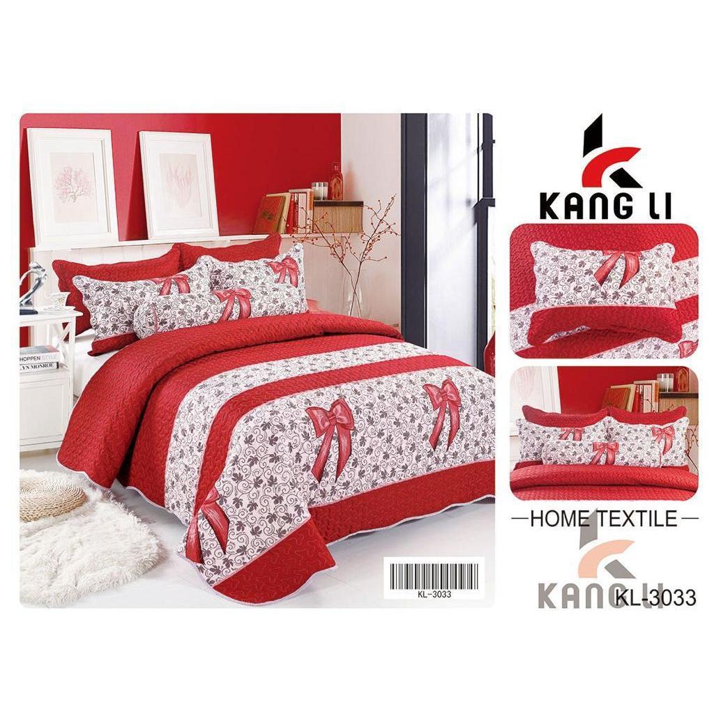 Premium Cadar Patchwork Set (6IN1) Tilam Katil Queen/King Size ...