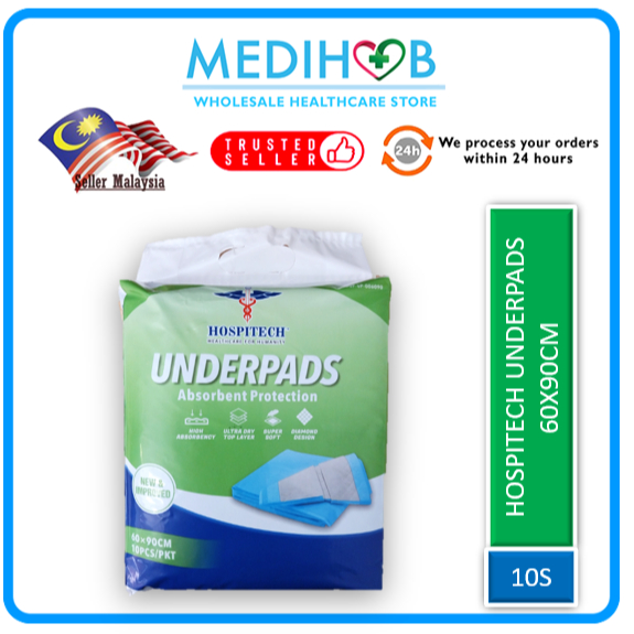 [𝐂𝐡𝐞𝐚𝐩𝐞𝐬𝐭] Medihub/Hospitech /Mediscience Disposable Underpad 60cmx90cm ...