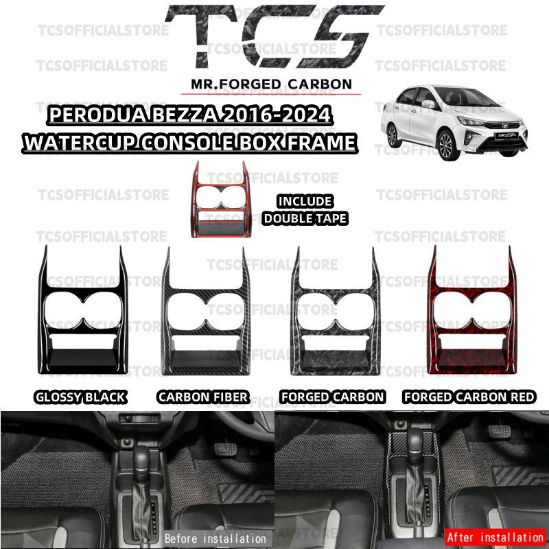 TCS PERODUA BEZZA 2016-2025 CAR CONSOLE BOX FRAME COVER GARNISH ...