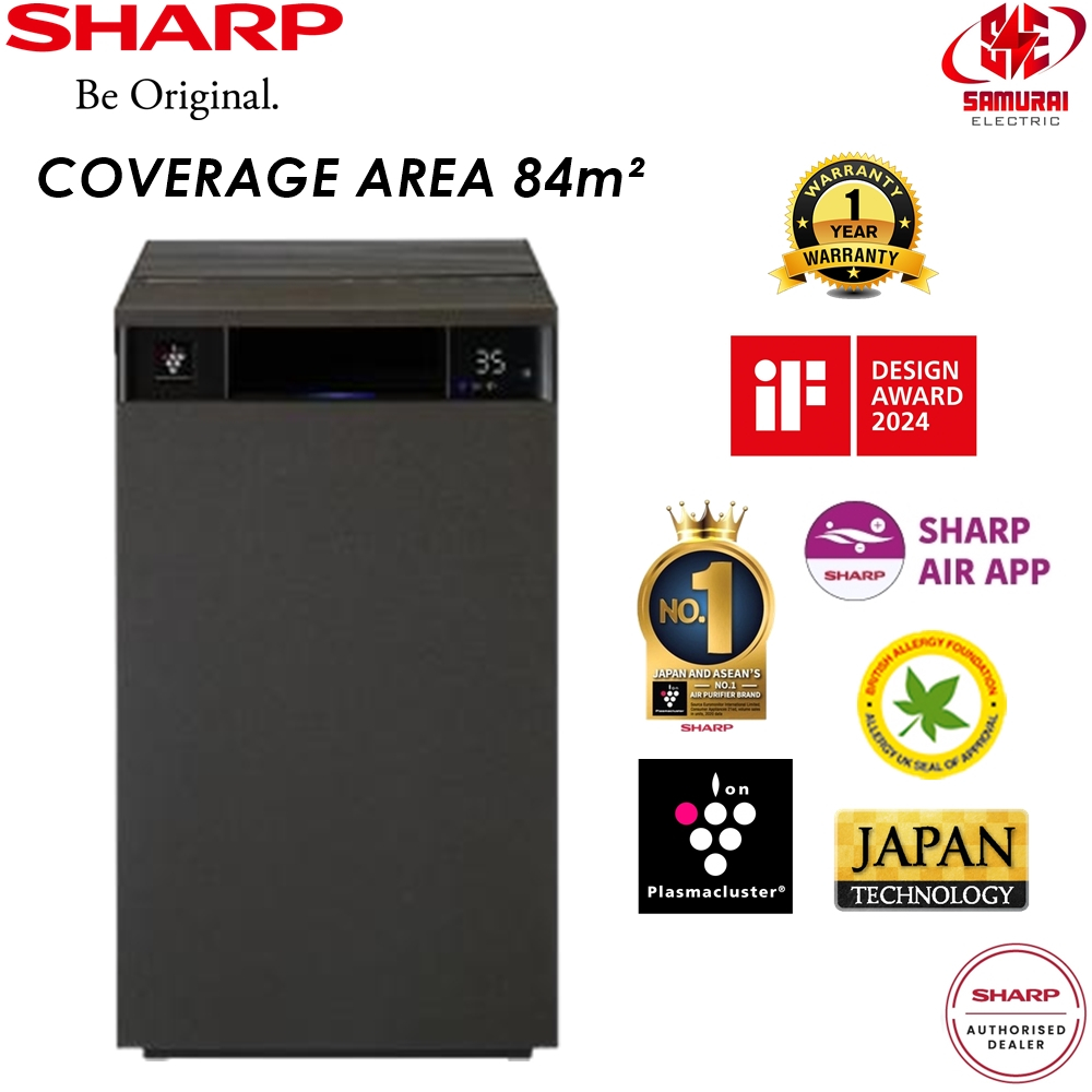 Sharp Plasmacluster Purefit Air Purifier Coverage Area 84m² FXS120LH ...