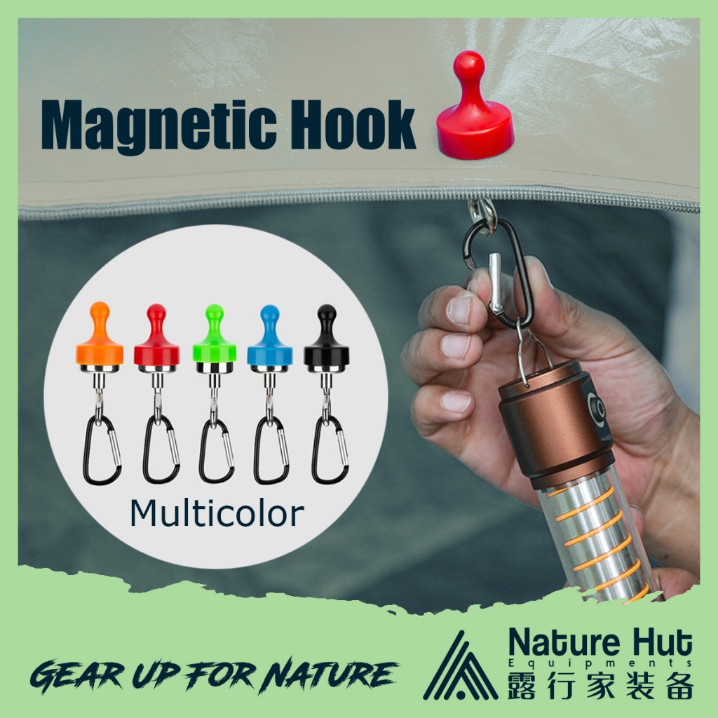 Camping Magnetic Hook Outdoor Strong Magnet Hanger Powerful Buckle ...