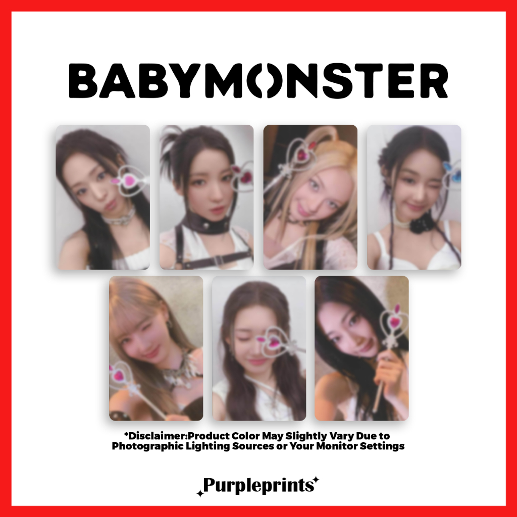 BABYMONSTER BABYMONS7ER1st Mini POB/ PHOTOS SET LOMOOCARDS FANMADE ...
