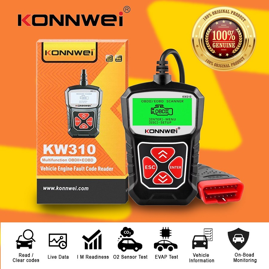 KONNWEI KW310 OBD2 Car Diagnostic Tool Automotive Full OBD2 Functions ...
