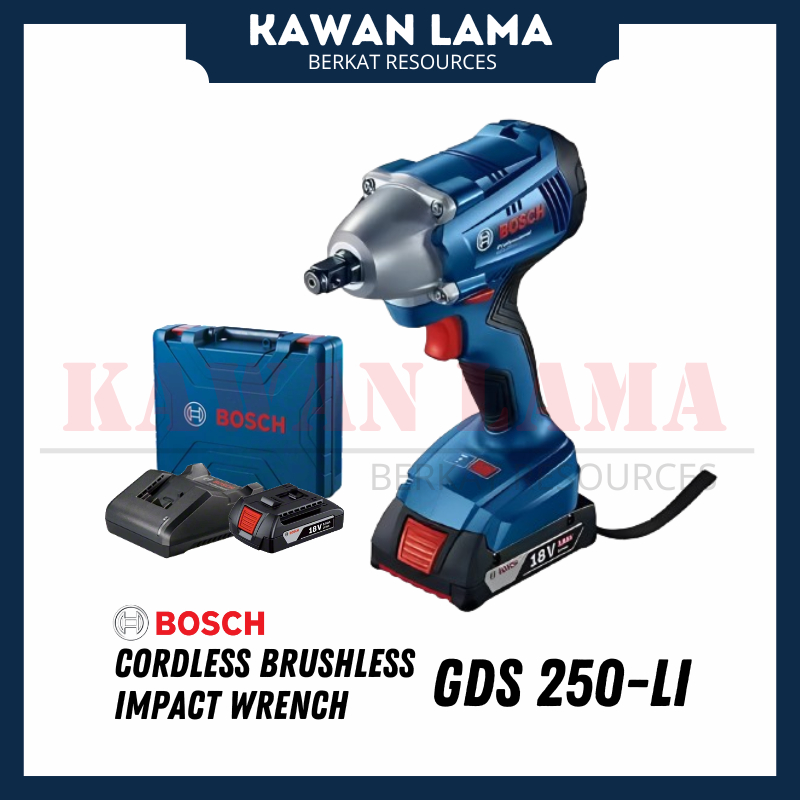 BOSCH GDS 250-LI 18V CORDLESS IMPACT WRENCH | Shopee Malaysia