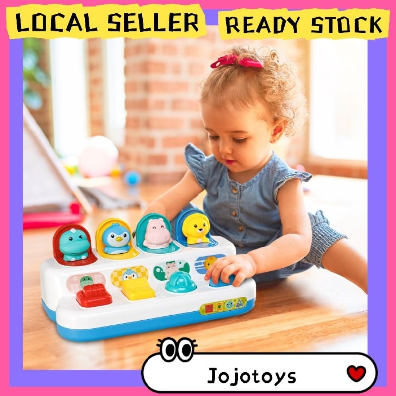 Baby Pop Up Whack a Mole Toy Learning Infant Toys for Sorting Colors ...