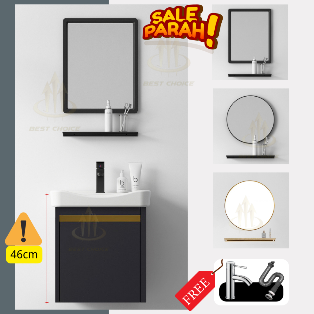 Bathroom Cabinet sinki bilik air toilet Basin sink ceramic BLACK WHITE ...