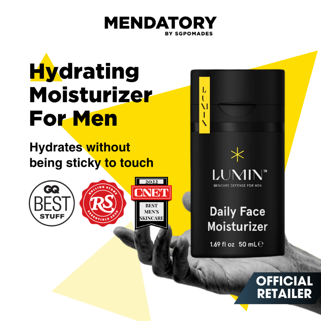 Lumin Men’s Face Moisturizer (Daily, Extra Strength, Super Light, Sun ...