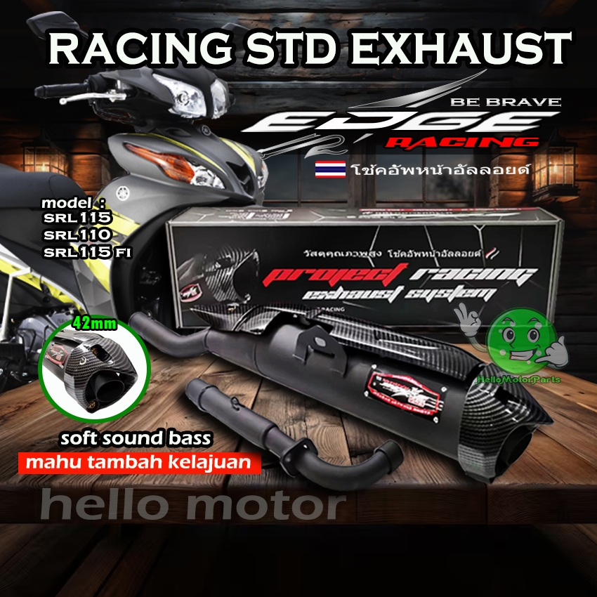 SRL115 FI / SRL115 / SRL110 RACING EXHAUST STD CUTTING Y15 (( READY ...