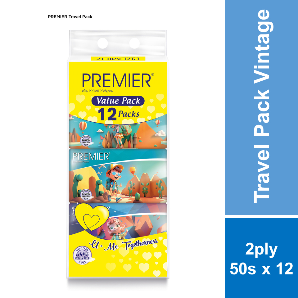 Premier Travel Pack 2Ply (12 Pack x 50 Sheet) | Shopee Malaysia