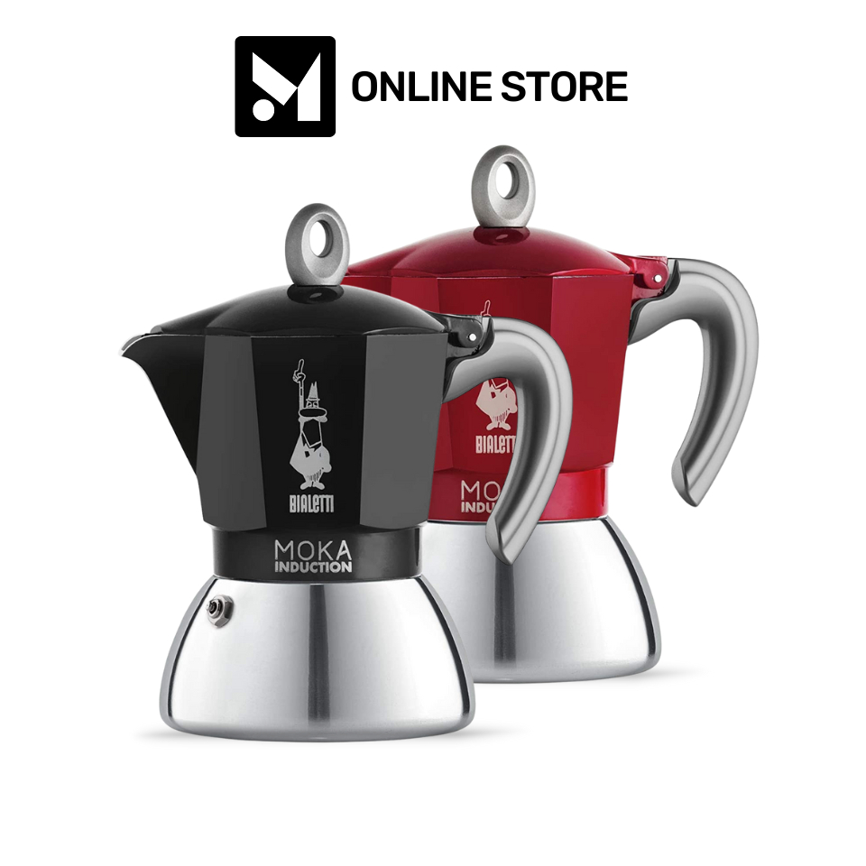 Bialetti New Moka Induction, Coffee Maker Stovetop suitable for induction, Aluminum/Steel ...
