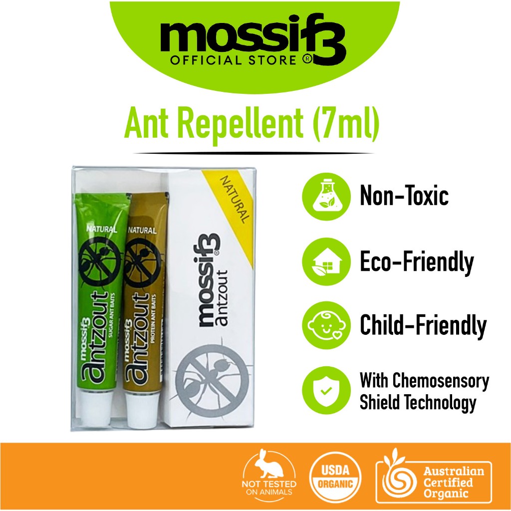 (Non Toxic) Mossif3 Antzout Anti Ant Repellent 7ml Safe Natural Ants ...