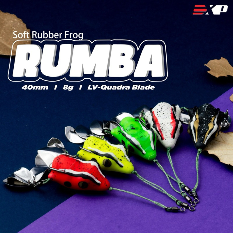EXP RUMBA Frog Soft Rubber Frog Expert For Snakehead Hunter Haruan ...