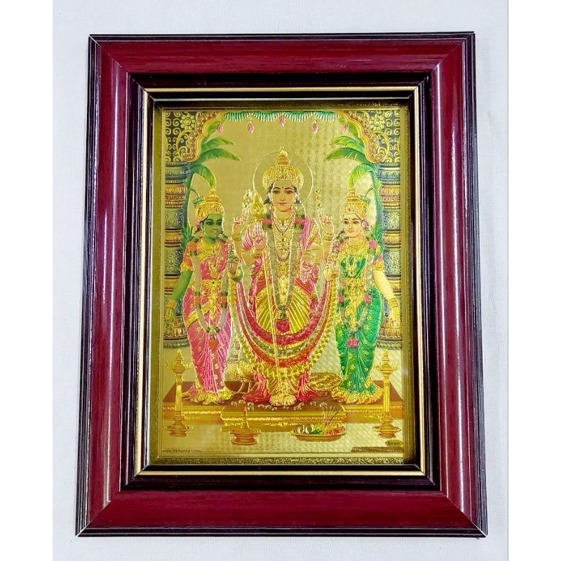 Murugan Photo Frame Small Size Murugan Valli Thevanai Photo Frame ...