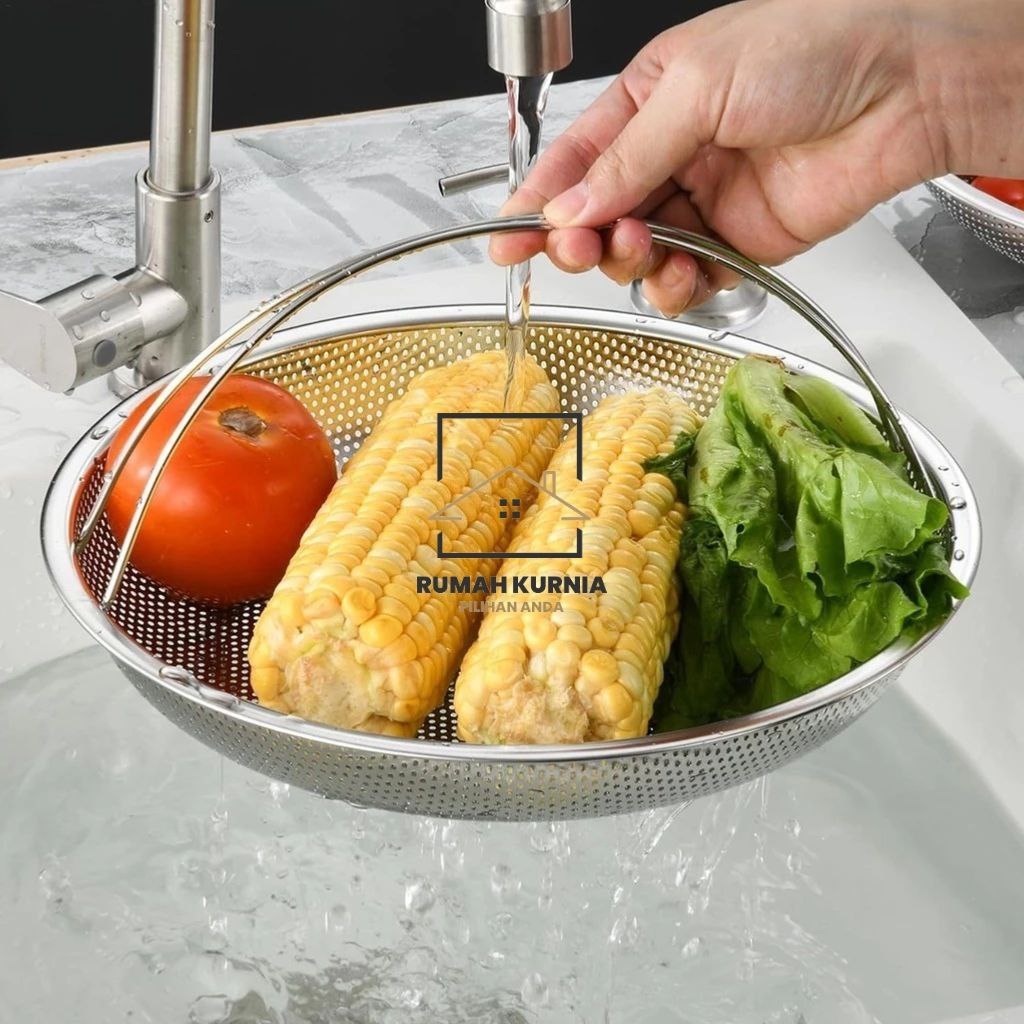 Pengukus Bakul Keluli Tahan Karat Pelbagai fungsi dengan Pemegang ...