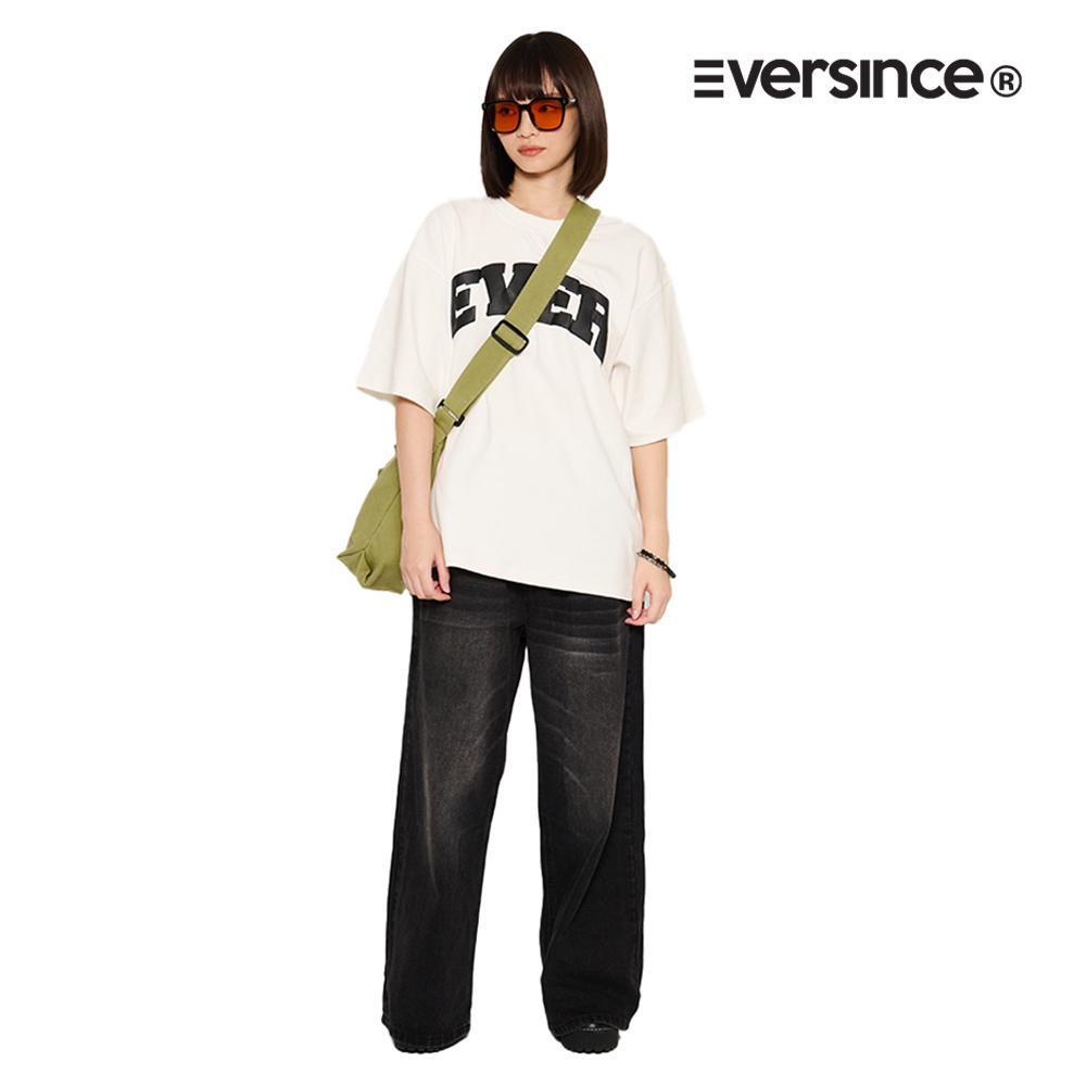 Eversince Underneath Denim Long Pant Wide Leg Unisex Black | Shopee Malaysia