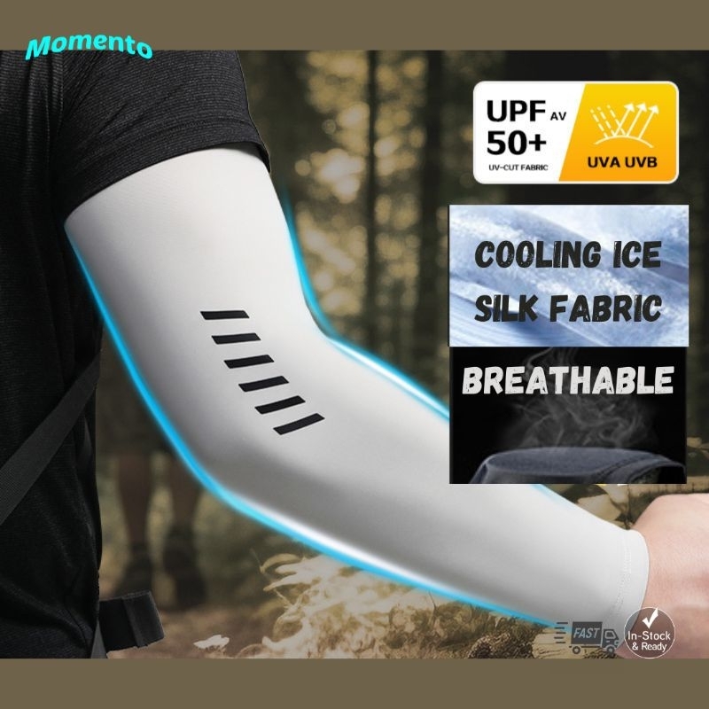 🇲🇾 1 Pair UV Protection Arm Sleeve Ice Silk Handsock Breathable Sarung ...