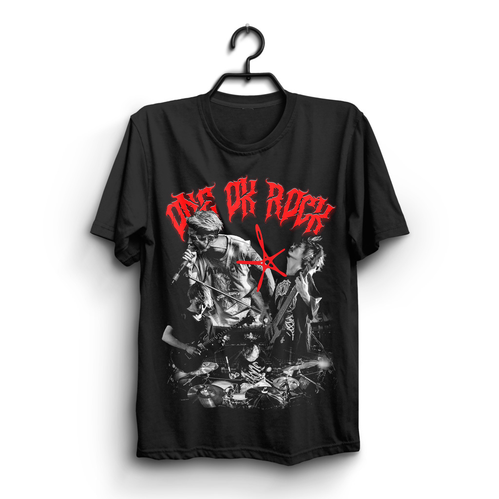 BAJU BOOTLEG ONE OK ROCK TSHIRTS BAND 100% COTTON 190GSM | Shopee Malaysia