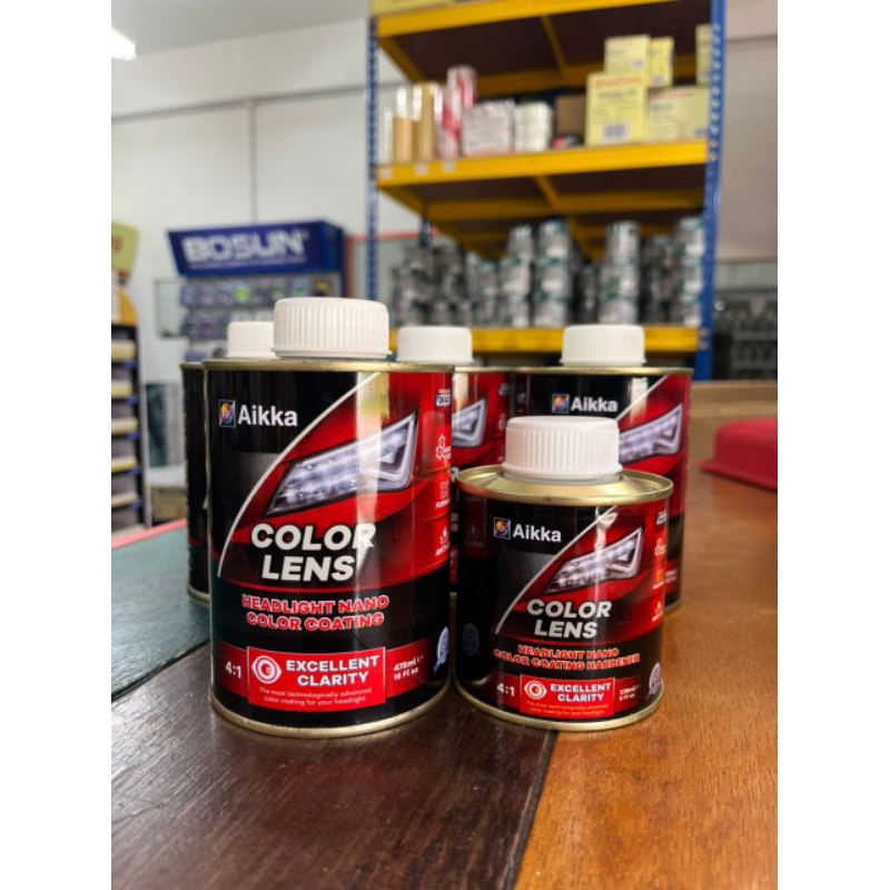 Aikka Color Lens Headlight Coating 4:1 (set 475ML + 238ML) | Shopee ...