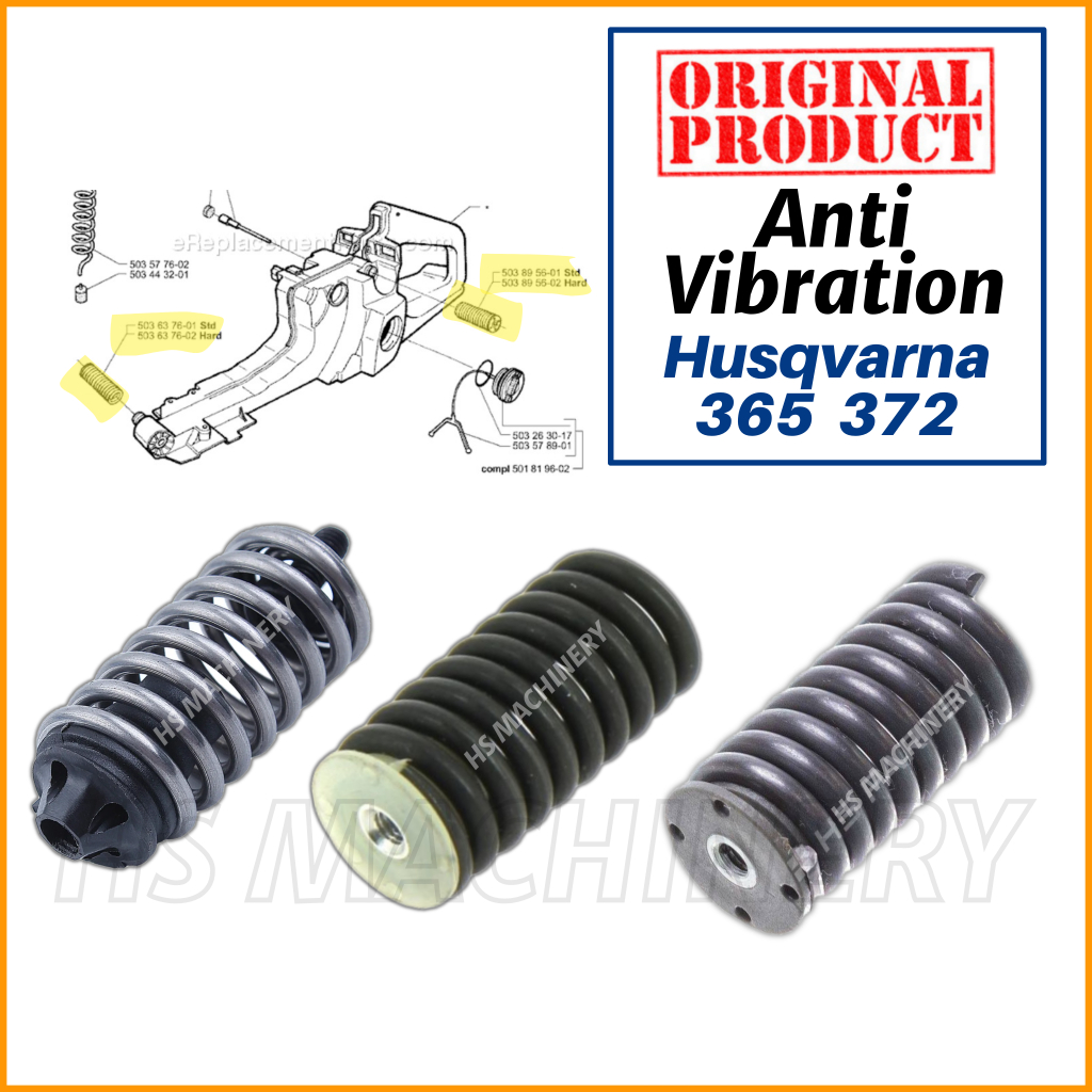 Original Husqvarna 365 372 Chainsaw Anti Vibration Absober Mounting ...