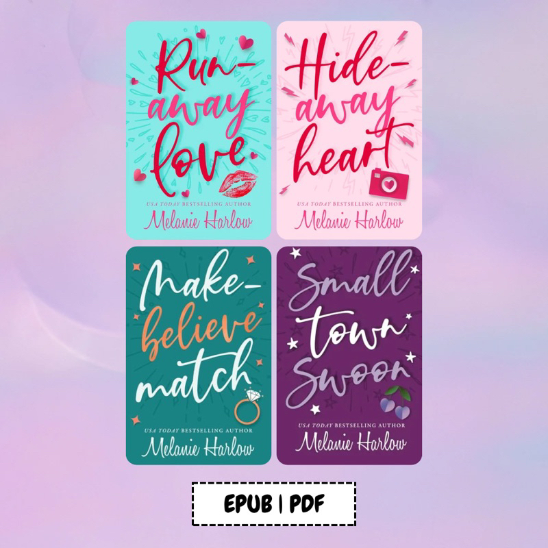 melanie harlow runaway love hideaway heart make believe match small tien swoon | Shopee Malaysia