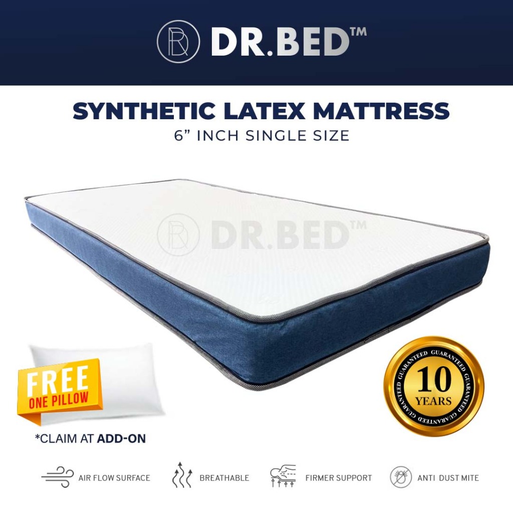 (Free Shipping)Dr.Bed Tilam Single Mattress 6 Inch Eco Foam Latex Feel ...