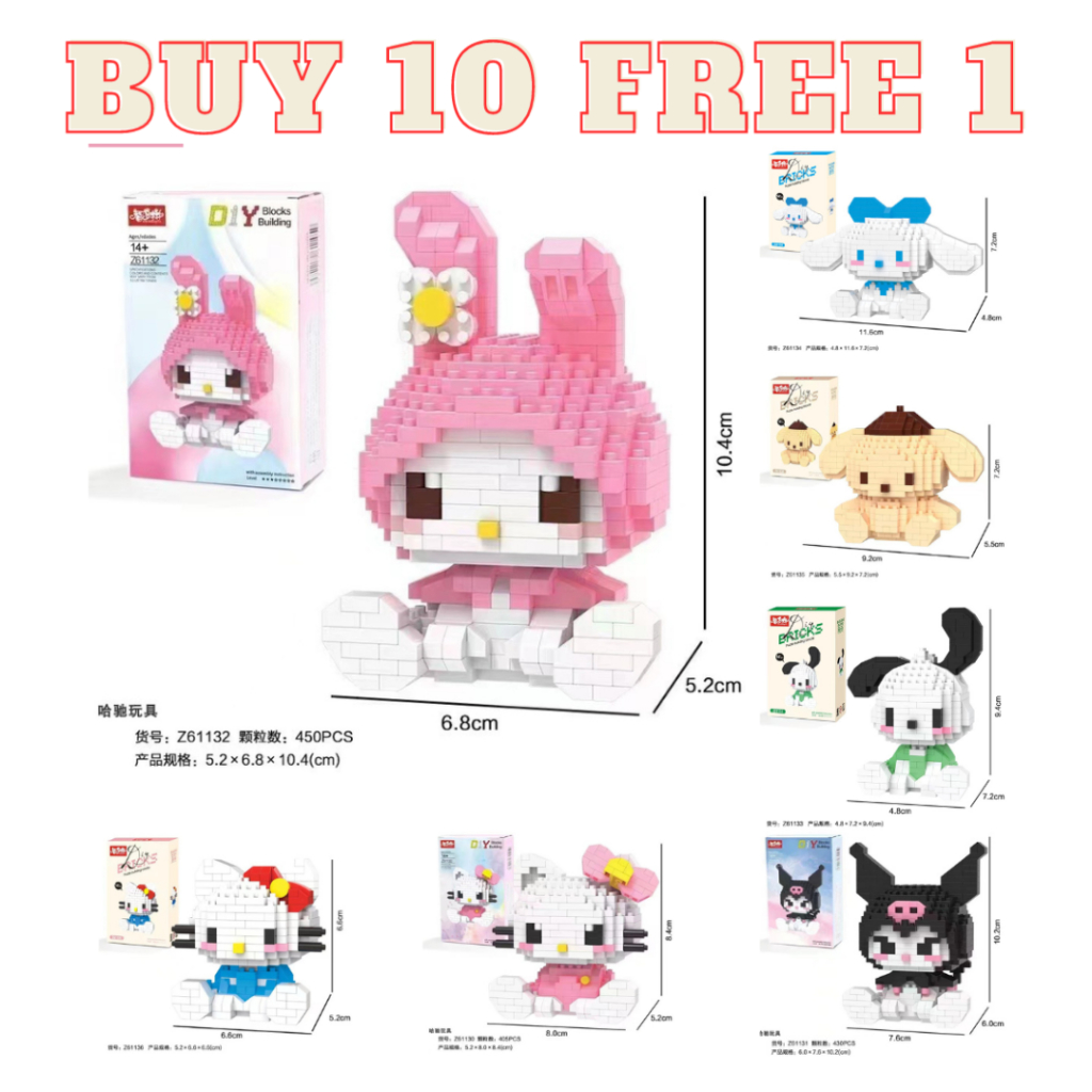 DIY Mini Building Block Character Model Nano Block Cartoon Toys Cartoon Puzzle Connection Blocks ...