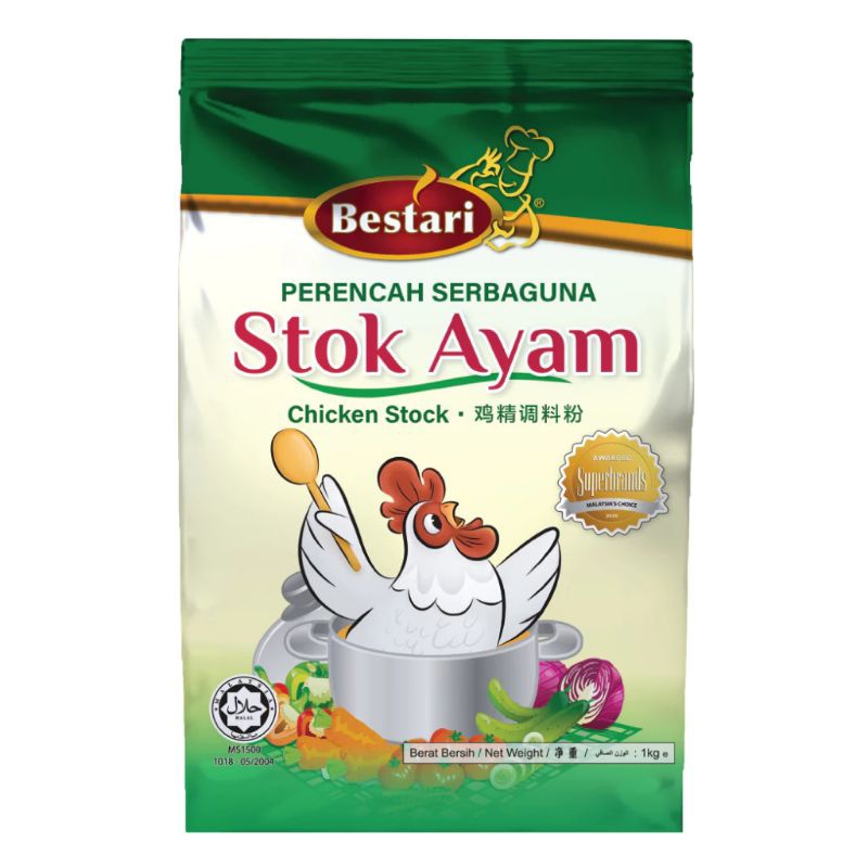 Bestari Chicken Stock/ Stok Ayam 1kg /Perencah Serbaguna.(exp:30/3/25 ...