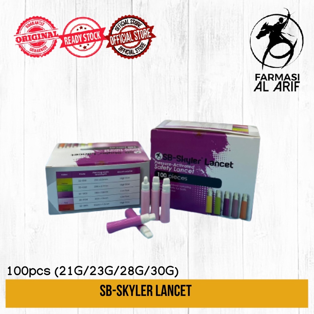SB SKYLER SAFETY LANCET 28G (Lancet pakai buang) | Shopee Malaysia