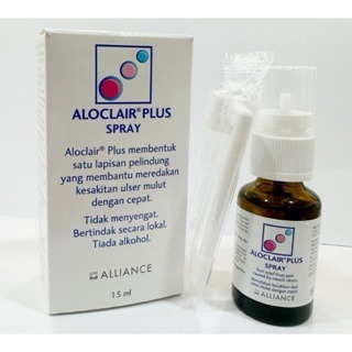 (ulcer) ALOCLAIR PLUS SPRAY / MOUTH ULCER SORE THROAT SPRAY 15ML ...
